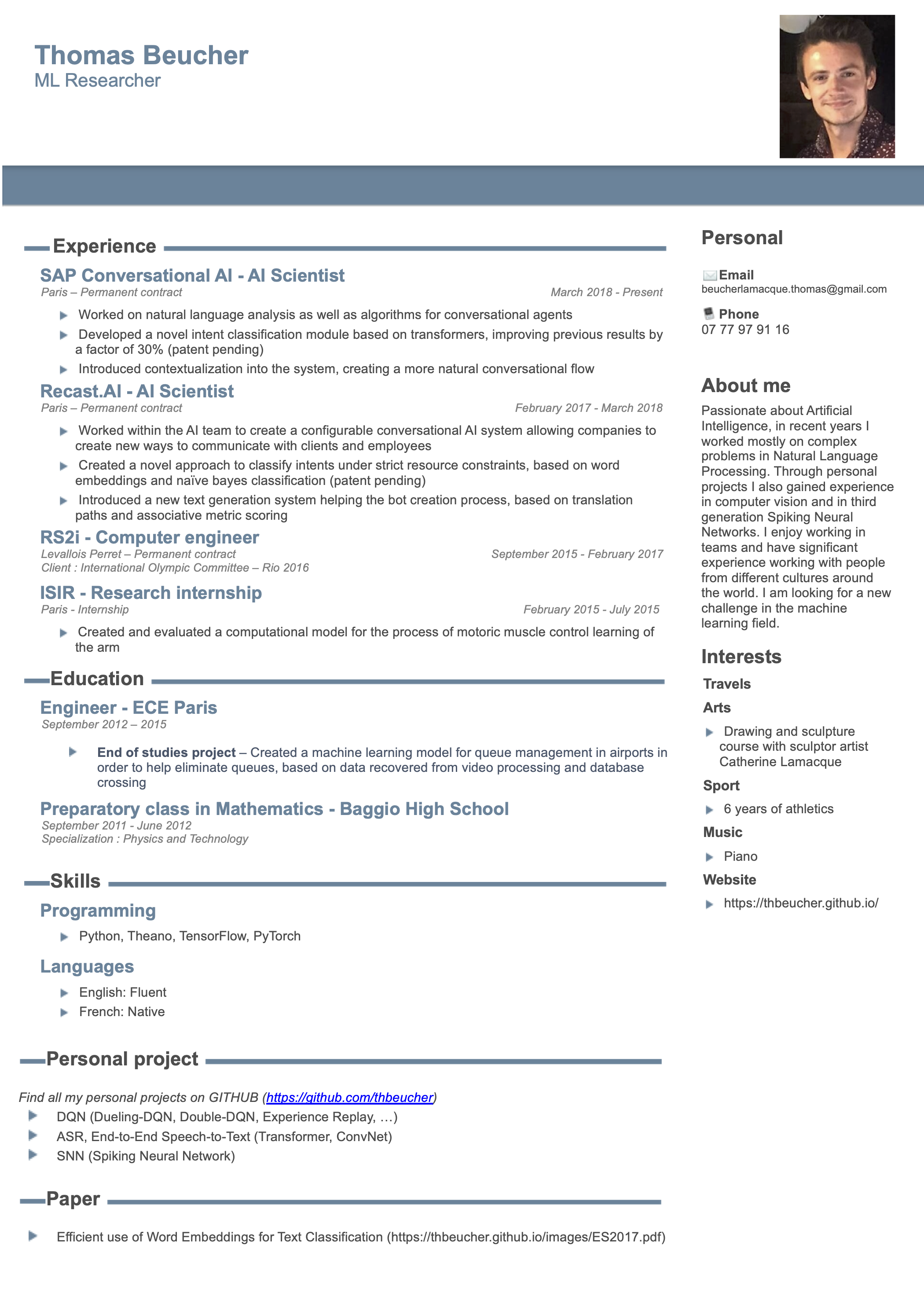 Thomas Beucher | Welcome to my website, you will find some of my work here.